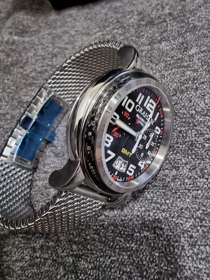 BNIB Graham Big Date GMT Flyback Chronograph, Luxury, Watches on Carousell