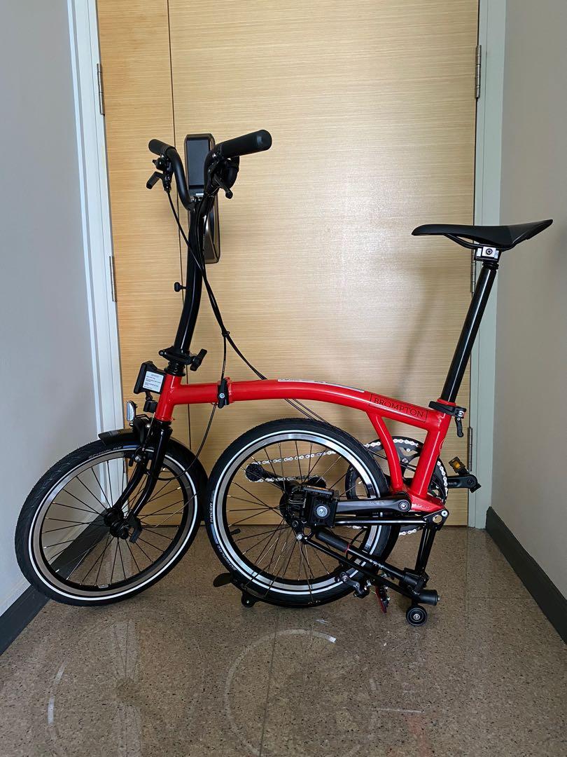 Brompton M2L Rocket Red Black edition, Sports Equipment, Bicycles ...