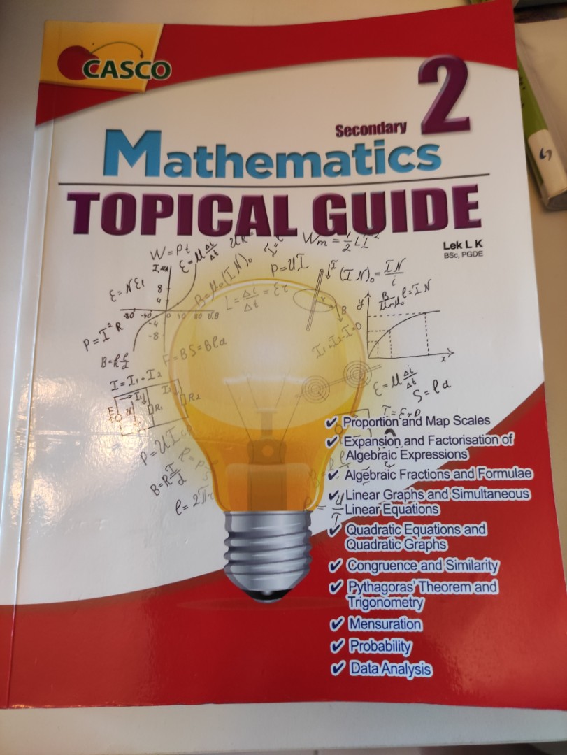 Casco Math Topical Guide sec 2, Hobbies & Toys, Books & Magazines ...