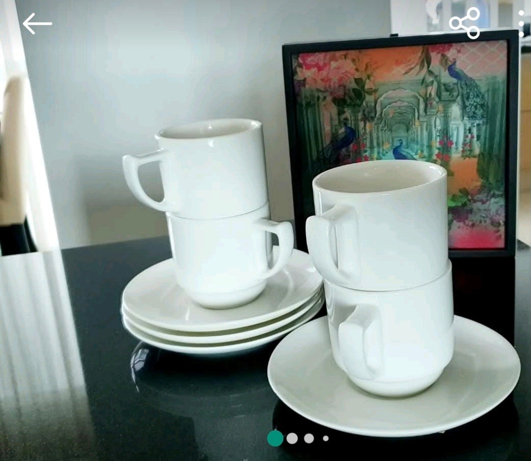 Cerabon essentials- cups, saucers, teapot, Furniture & Home Living ...