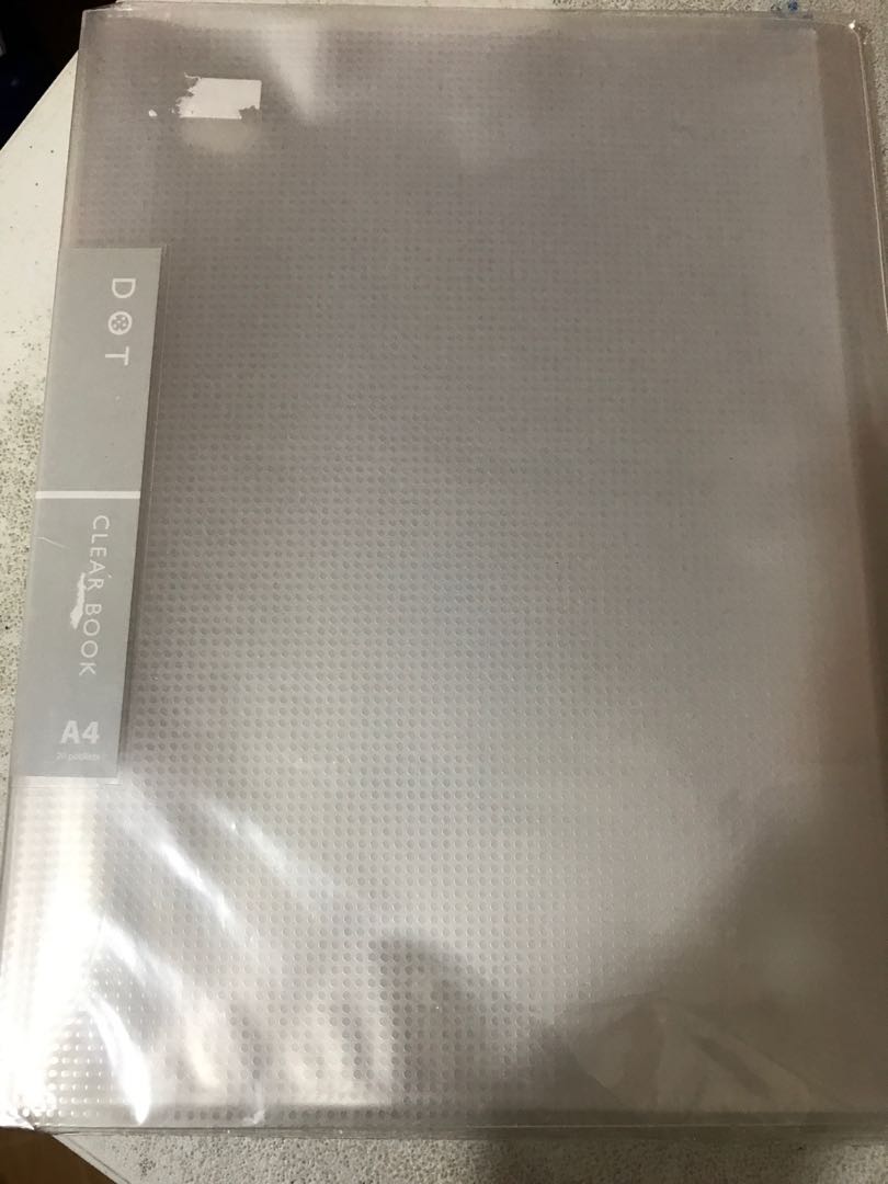 Clear Book A4 - 20 Sheets, Hobbies & Toys, Stationary & Craft ...