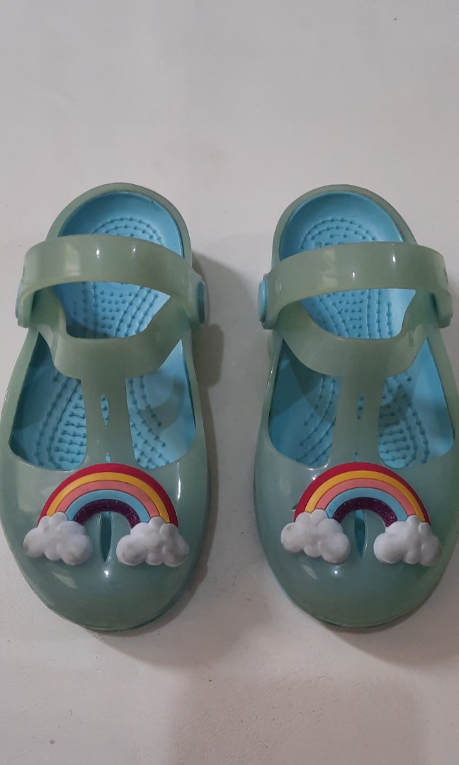 Crocs rainbow, Babies & Kids, Babies & Kids Fashion on Carousell