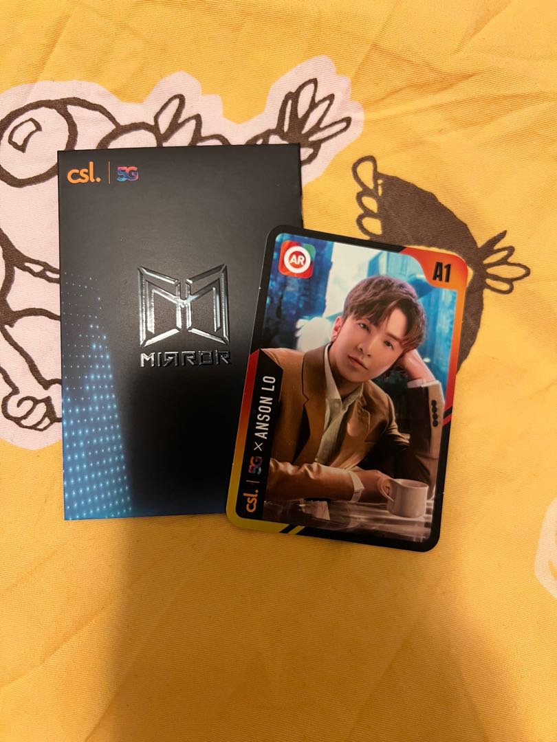 csl x mirror AR card Anson Lo, 興趣及遊戲, 收藏品及紀念品, 明星周邊 - Carousell