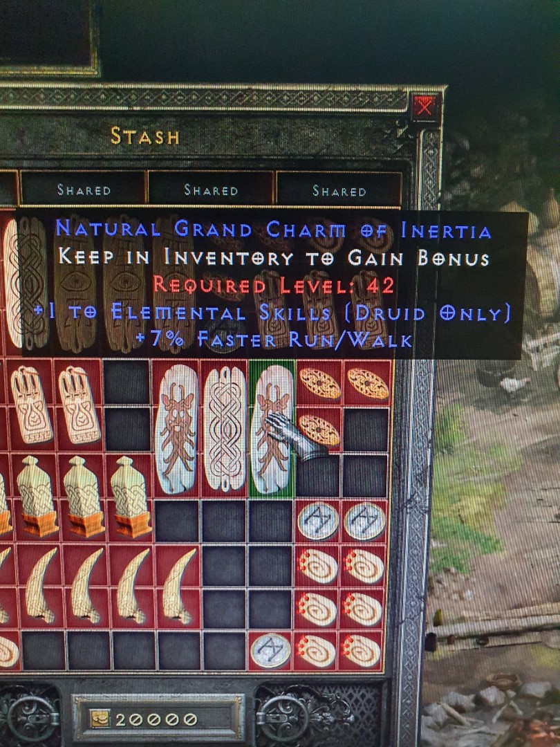 D2R diablo 2 resurrected PC rare grand charms druid and barbarian ...