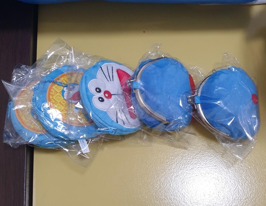 5 Doraemon coin pouches/purses, Hobbies & Toys, Stationery & Craft ...