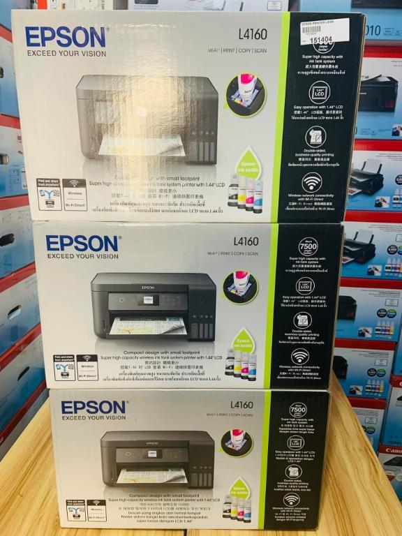 Epson L4160 Wi-Fi Duplex All-in-One Ink Tank Printer, Computers & Tech ...