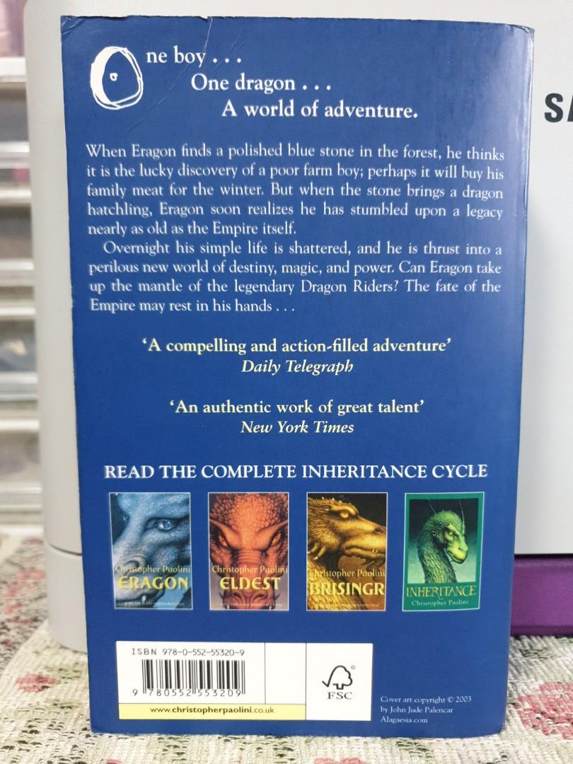 Eragon by Christopher Paolini, Hobbies & Toys, Books & Magazines, Fiction & Non-Fiction on Carousell