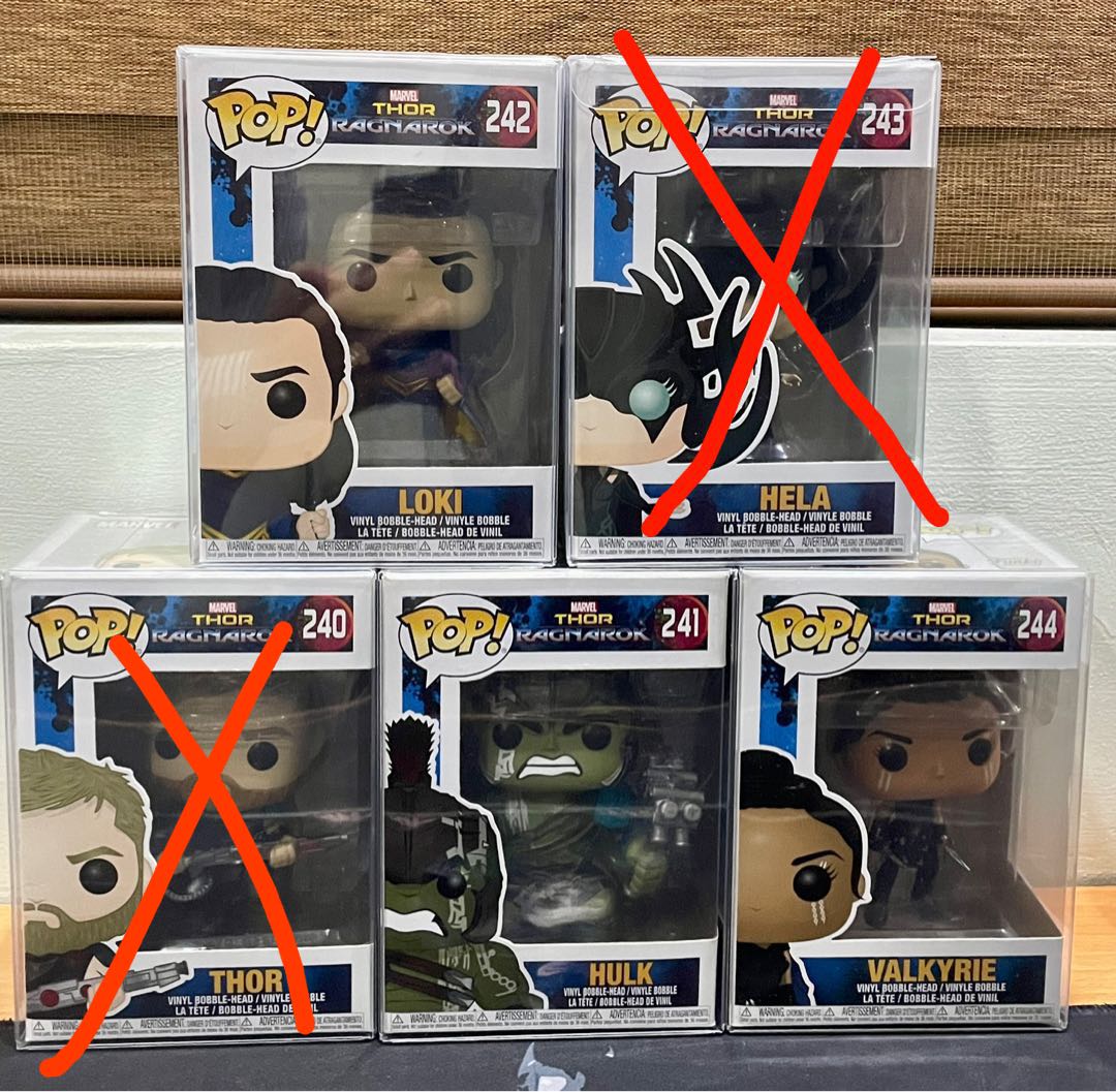 Funko Thor Ragnarok Set, Hobbies & Toys, Toys & Games on Carousell