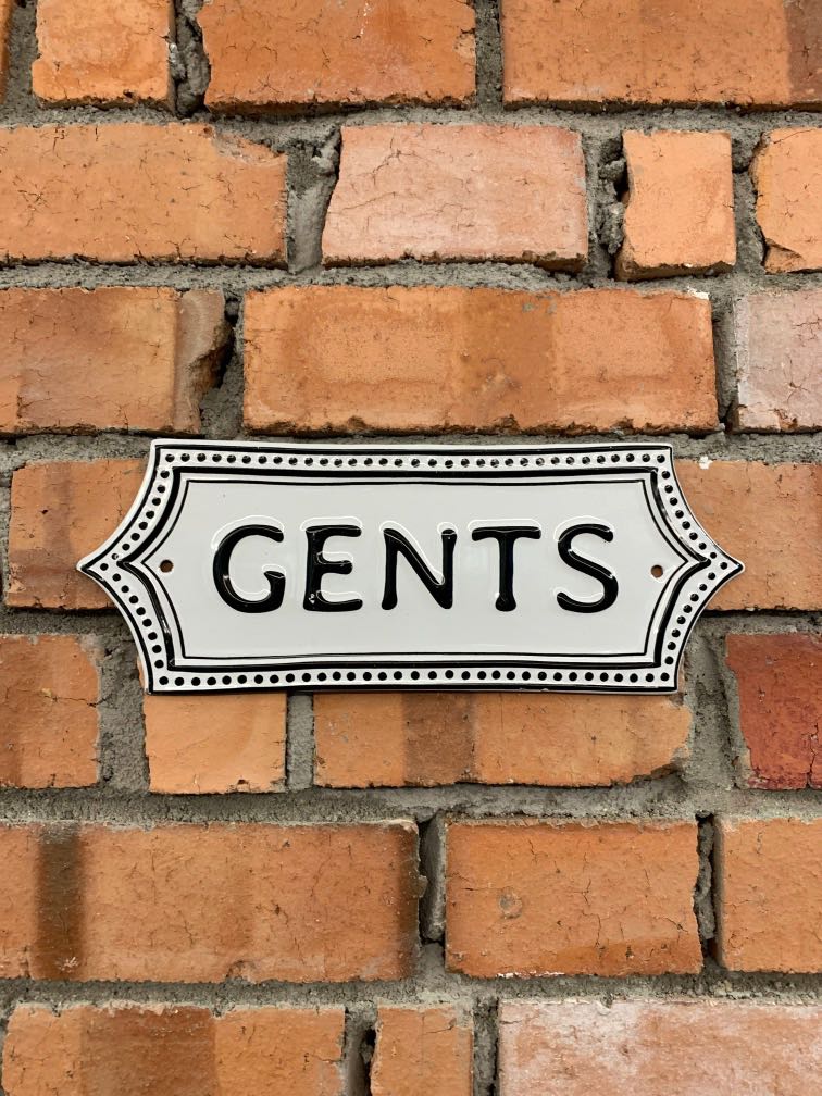 Gents signage wall plaque, Furniture & Home Living, Home Decor, Other ...