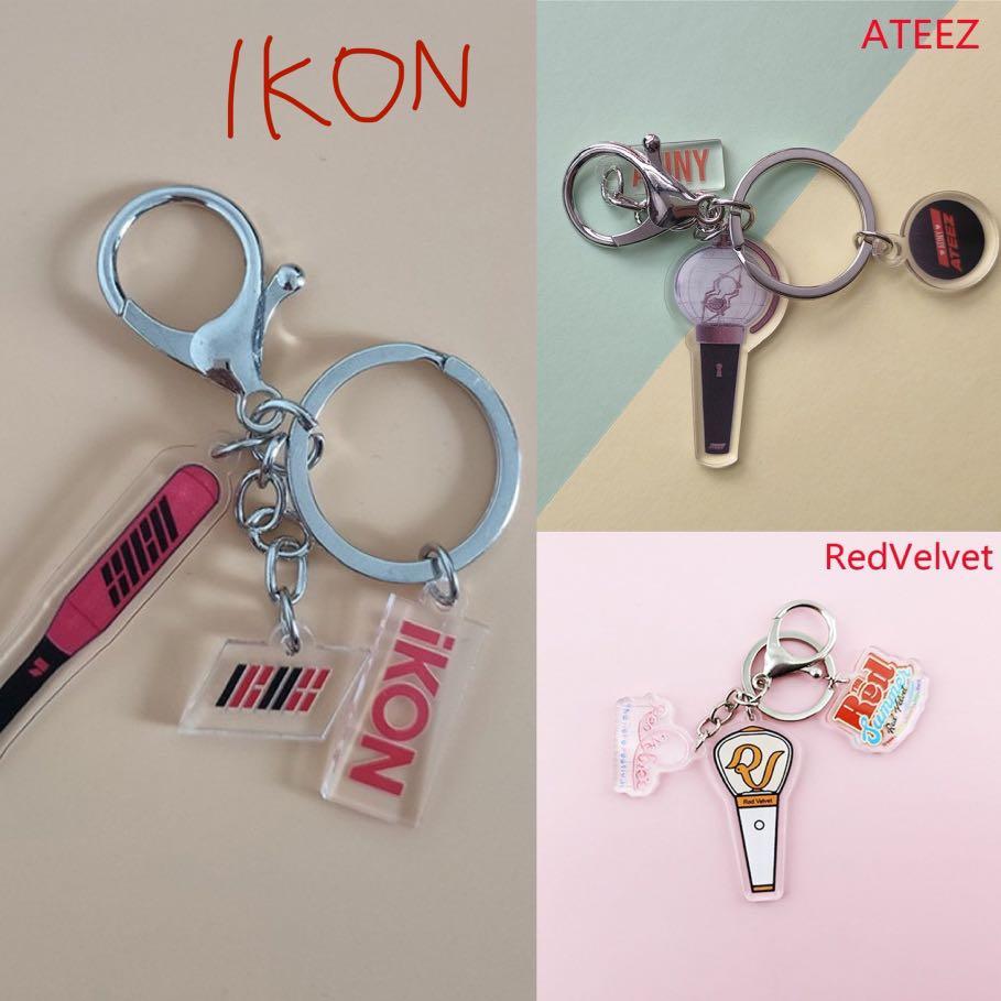 [GO] ASSORTED KPOP GROUP KEYCHAINS BTS TWICE STRAY KIDS EXO NCT IU ...