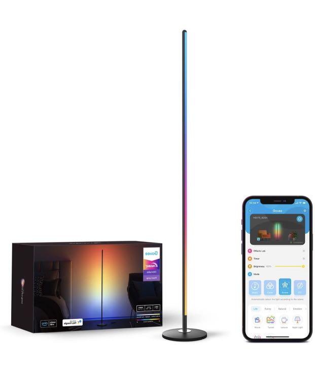 Govee RGBIC Corner Floor Lamp Smart Floor Lamp (SG plug) with Reactive ...