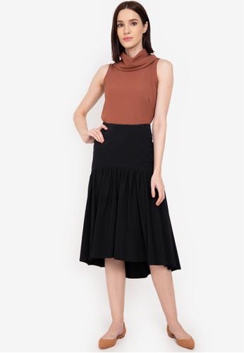 harlan+holden shirred pipe endorse skirt, Women's Fashion, Bottoms ...