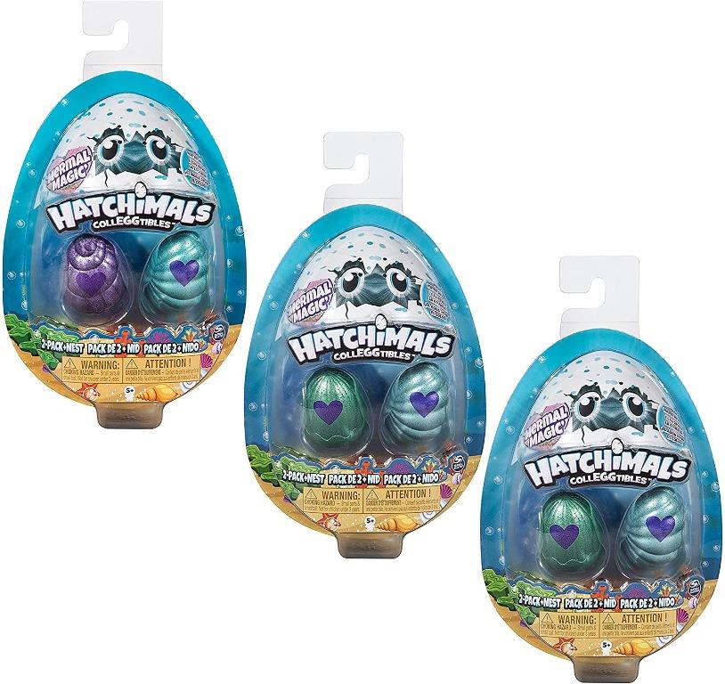 Hatchimal CollEGGtibles, Mermal Magic 2 Pack + Nest with Season 5 ...