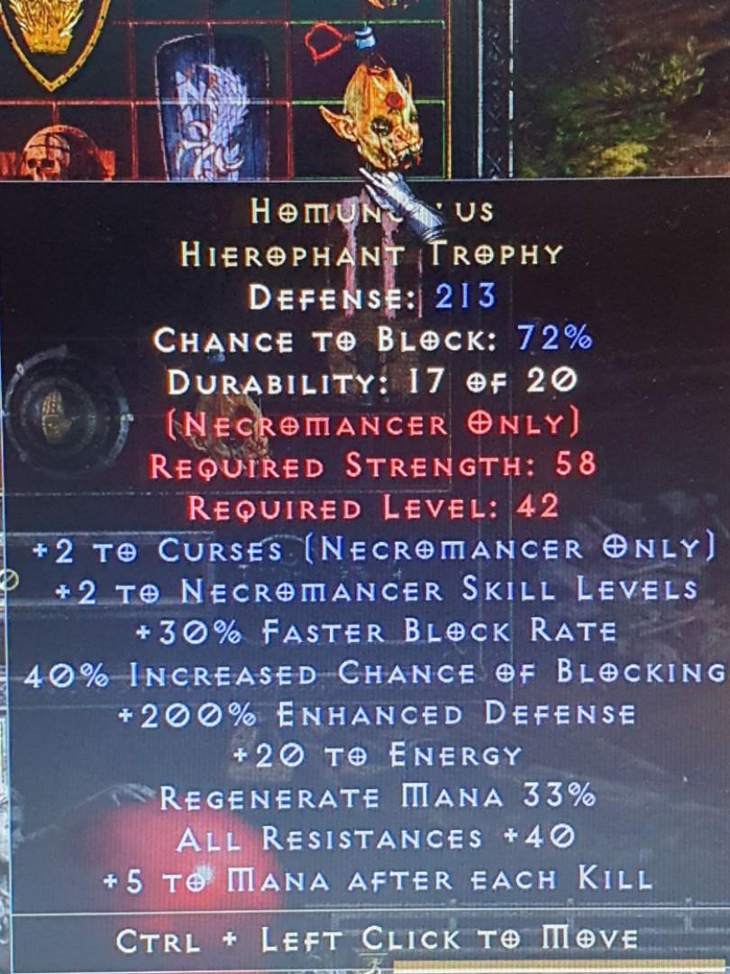 Homunculus Hierophant Trophy (Perfect) D2R Diablo II Resurrected ...