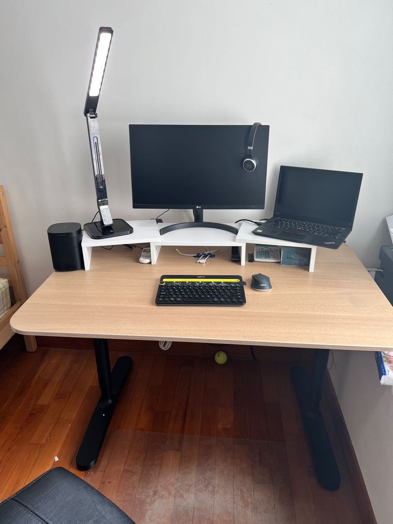 IKEA Bekant Study Table, Furniture & Home Living, Furniture, Tables ...