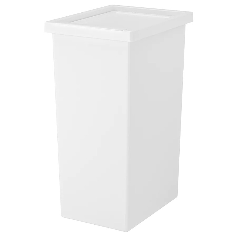 Ikea White FILUR Bin with Lid, Furniture & Home Living, Home ...