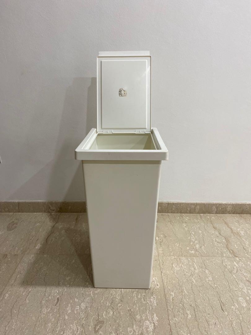 Ikea White FILUR Bin with Lid, Furniture & Home Living, Home ...