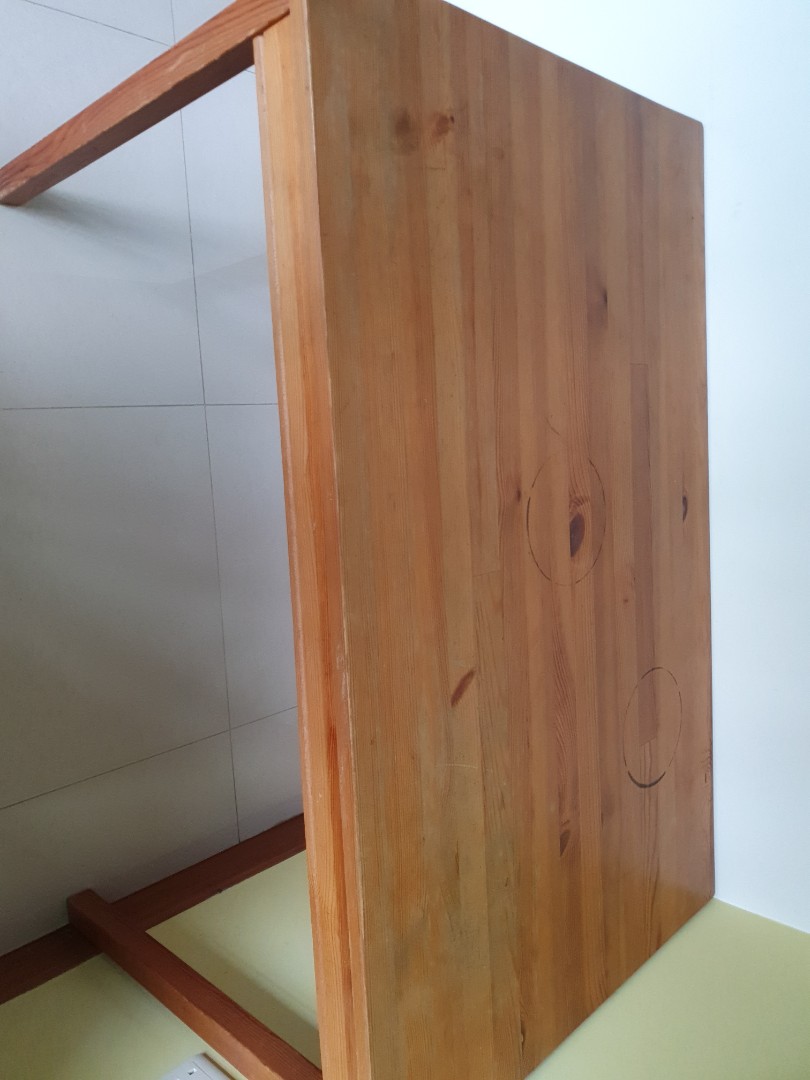 (Free) INGO IKEA PINE WOOD TABLE, Furniture & Home Living, Furniture ...