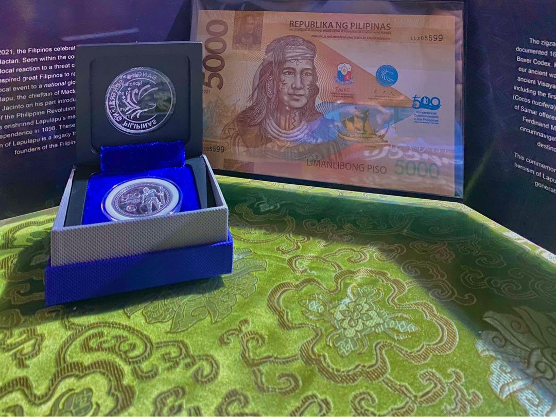 Lapu-Lapu 5,000Php Bill and 500Php Coin, Hobbies & Toys, Memorabilia ...