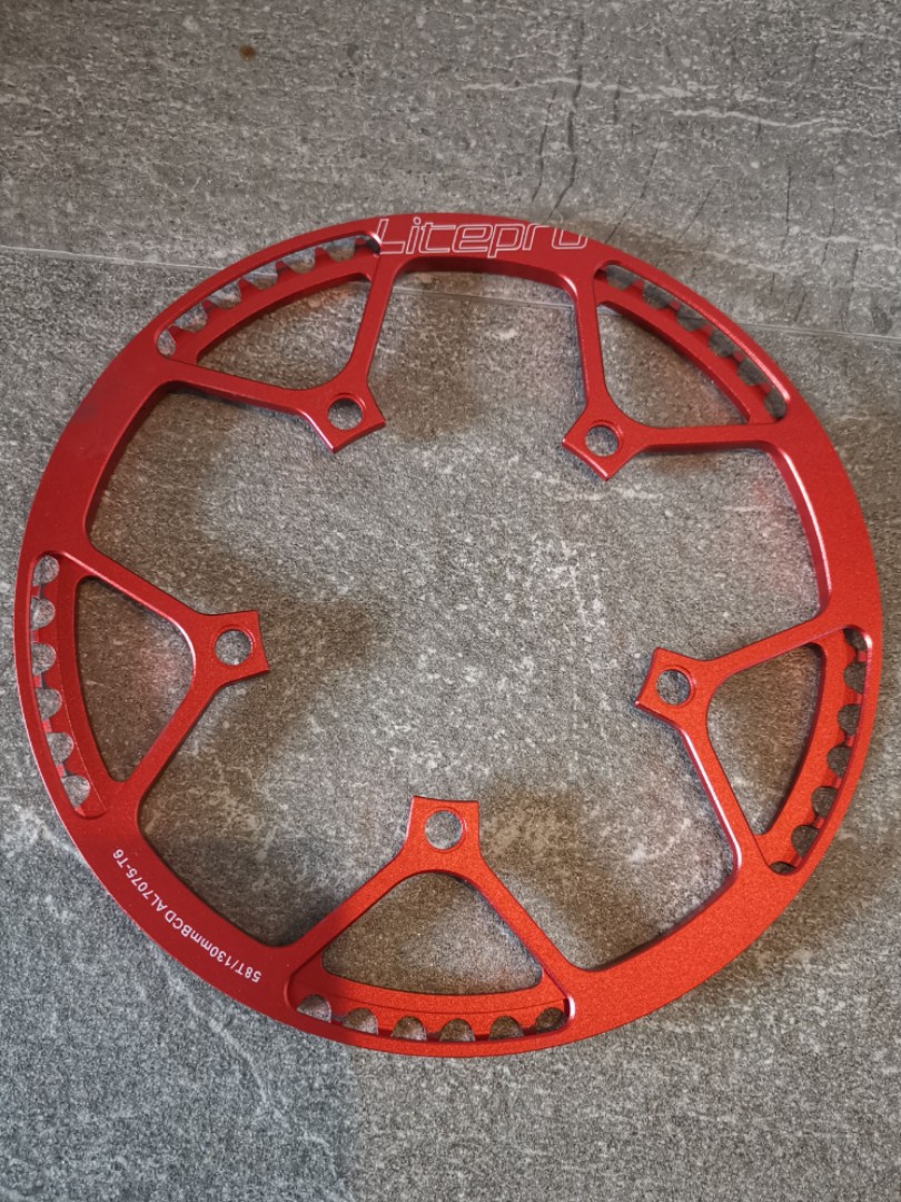 Litepro 58T Chainring, Sports Equipment, Bicycles & Parts, Parts ...