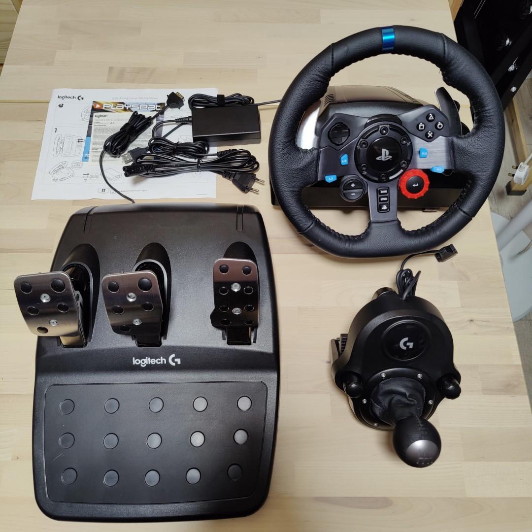 Logitech G29 Racing Wheel + Shifter, Video Gaming, Gaming Accessories ...