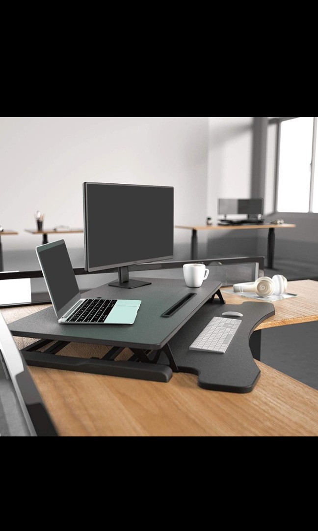 Hydraulic adjustable height monitor stand (FAM Solutions), Furniture ...