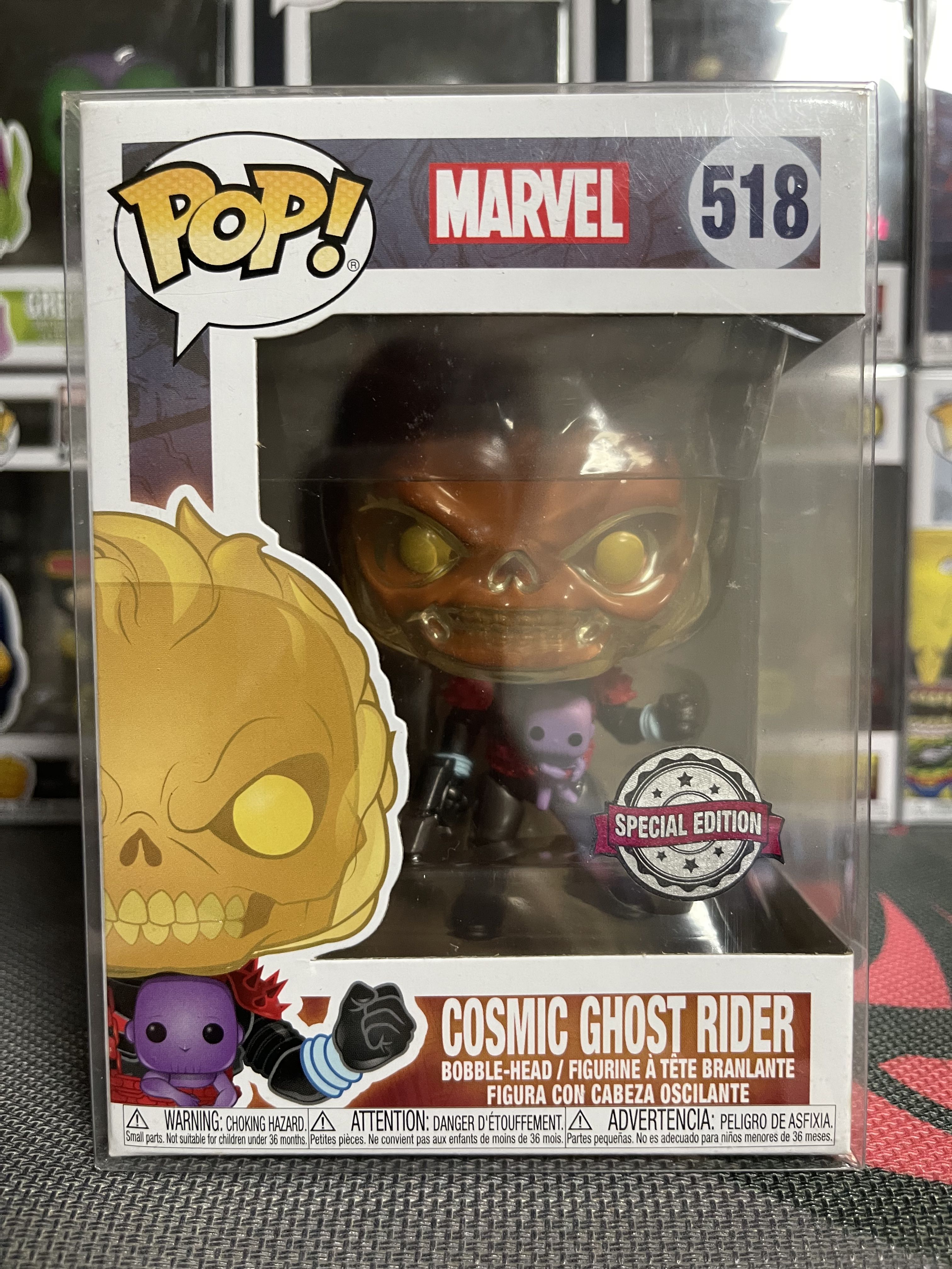 Marvel Cosmic Ghost Rider Funko Pop #518, Hobbies & Toys, Toys & Games ...