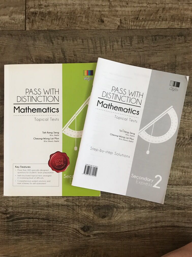 Mathematics Pass With Distinction Sec 2, Hobbies & Toys, Books & Magazines, Assessment Books on ...