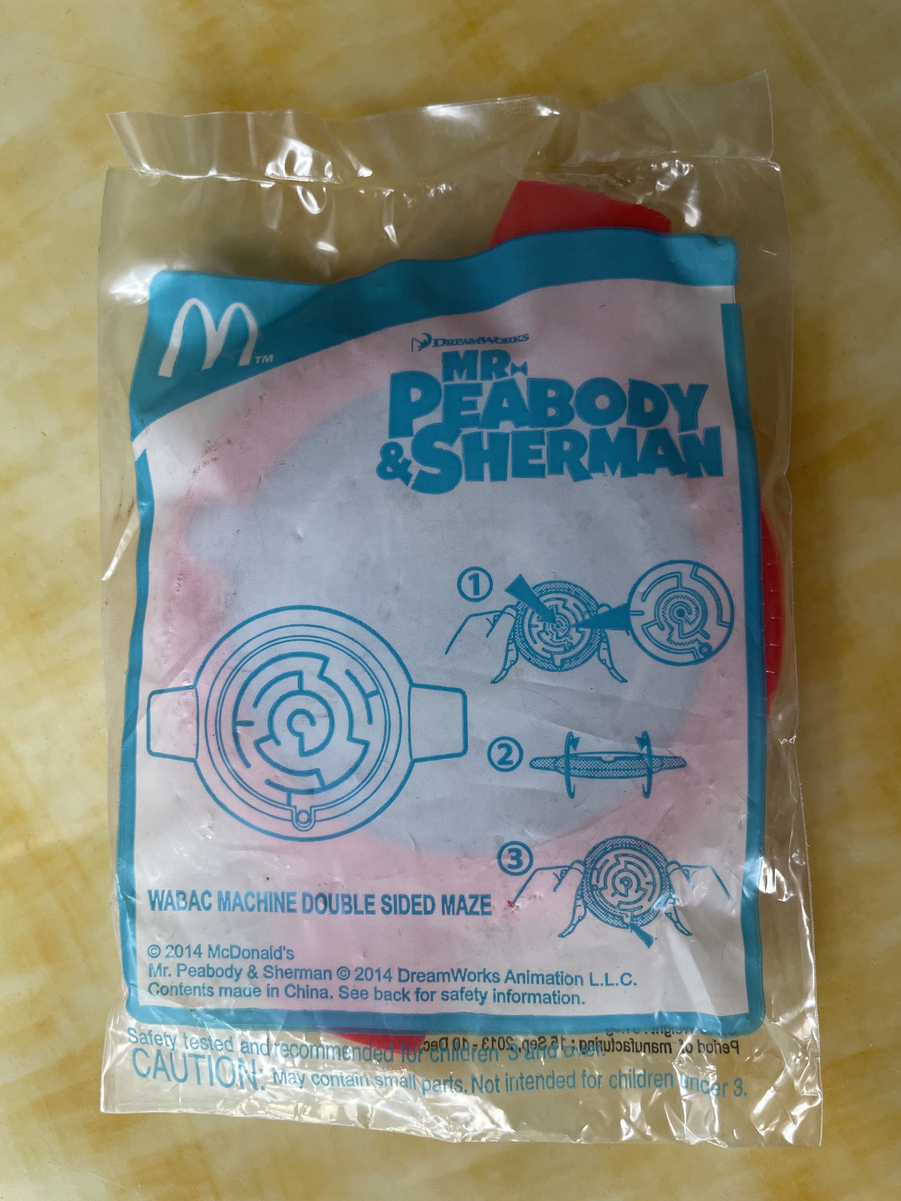 McDonald’s Mr Peabody & Sherman wabac machine double sized maze, 興趣及遊戲 ...