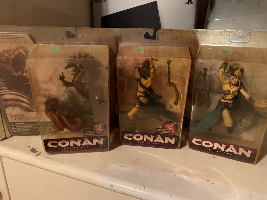 McFarlane toys spawn Conan series svaoun belit fire dragon, 興趣及遊戲, 玩具 ...