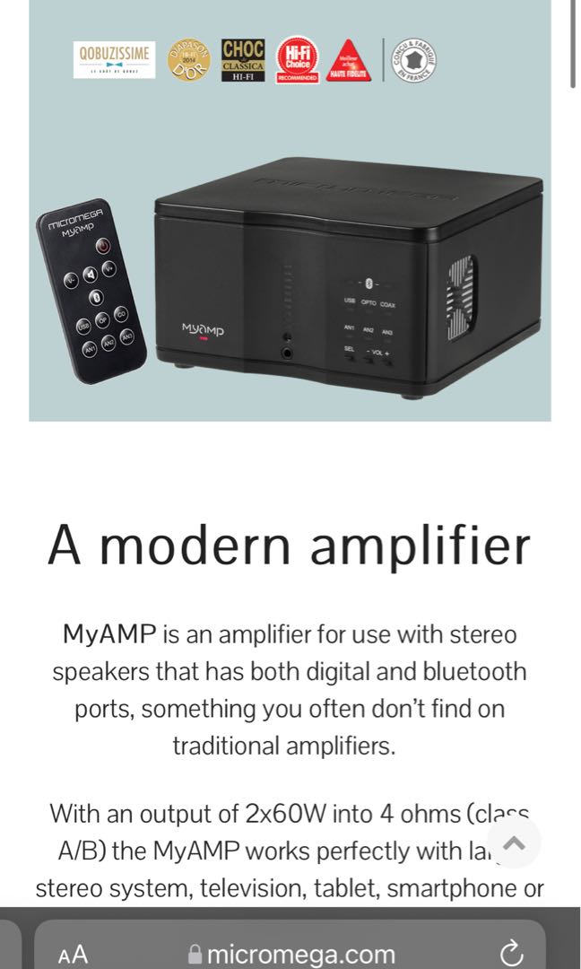Micromega myamp + myspeaker + mystand 全套, 音響器材, Soundbar、揚聲器、藍牙喇叭、耳擴 - Carousell