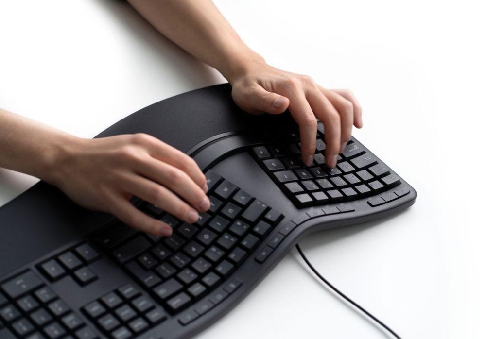 Microsoft Ergonomic Desktop Keyboard Black (Chinese Characters), 電腦＆科技 ...