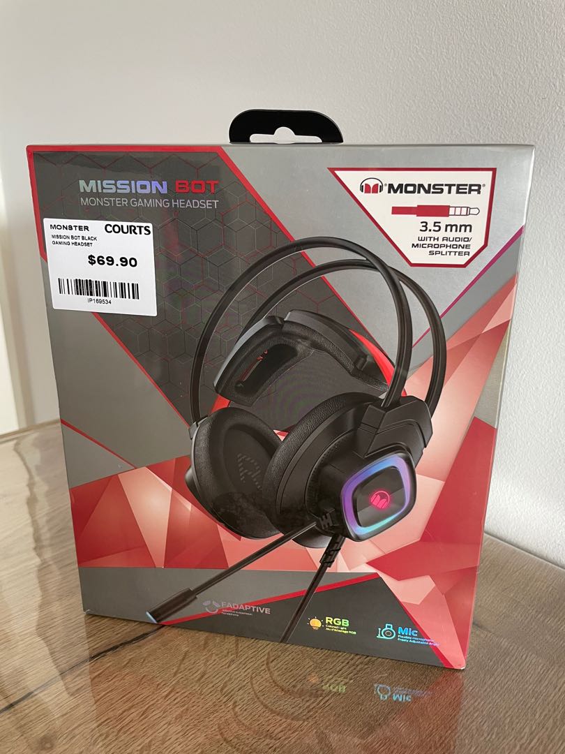 Mission Bot Monster Gaming Headset, Audio, Headphones & Headsets on ...