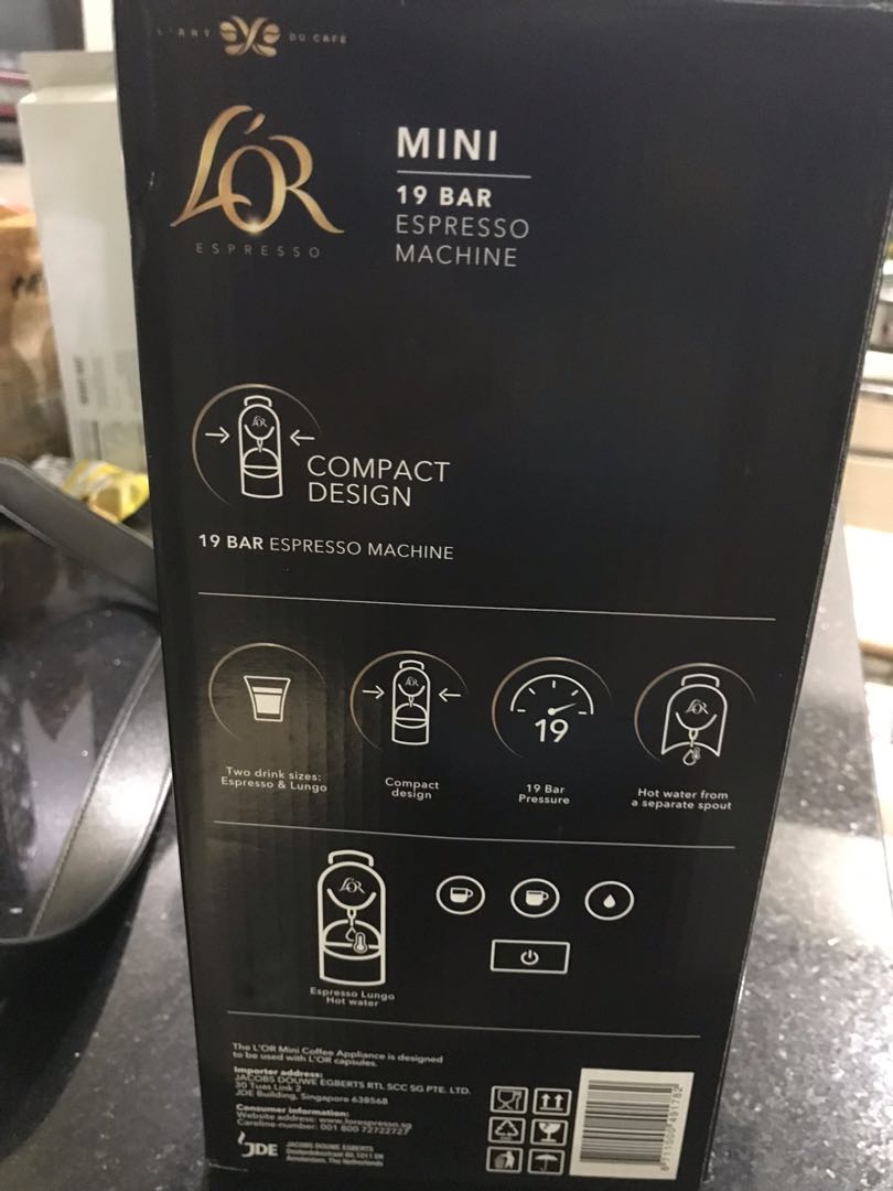 NEW L’or mini 19 bar espresso machine (UP$168), TV & Home Appliances ...