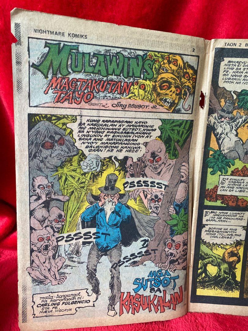 Nightmare Komiks #70 Philippines Horror Tagalog Comics Short Ended ...