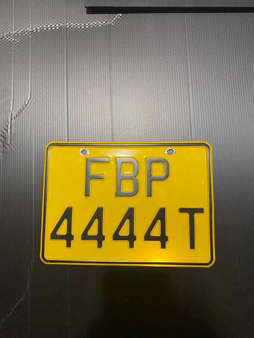 Bike Motorcycle Number Plate / Vehicle Registration Number (VRN ...