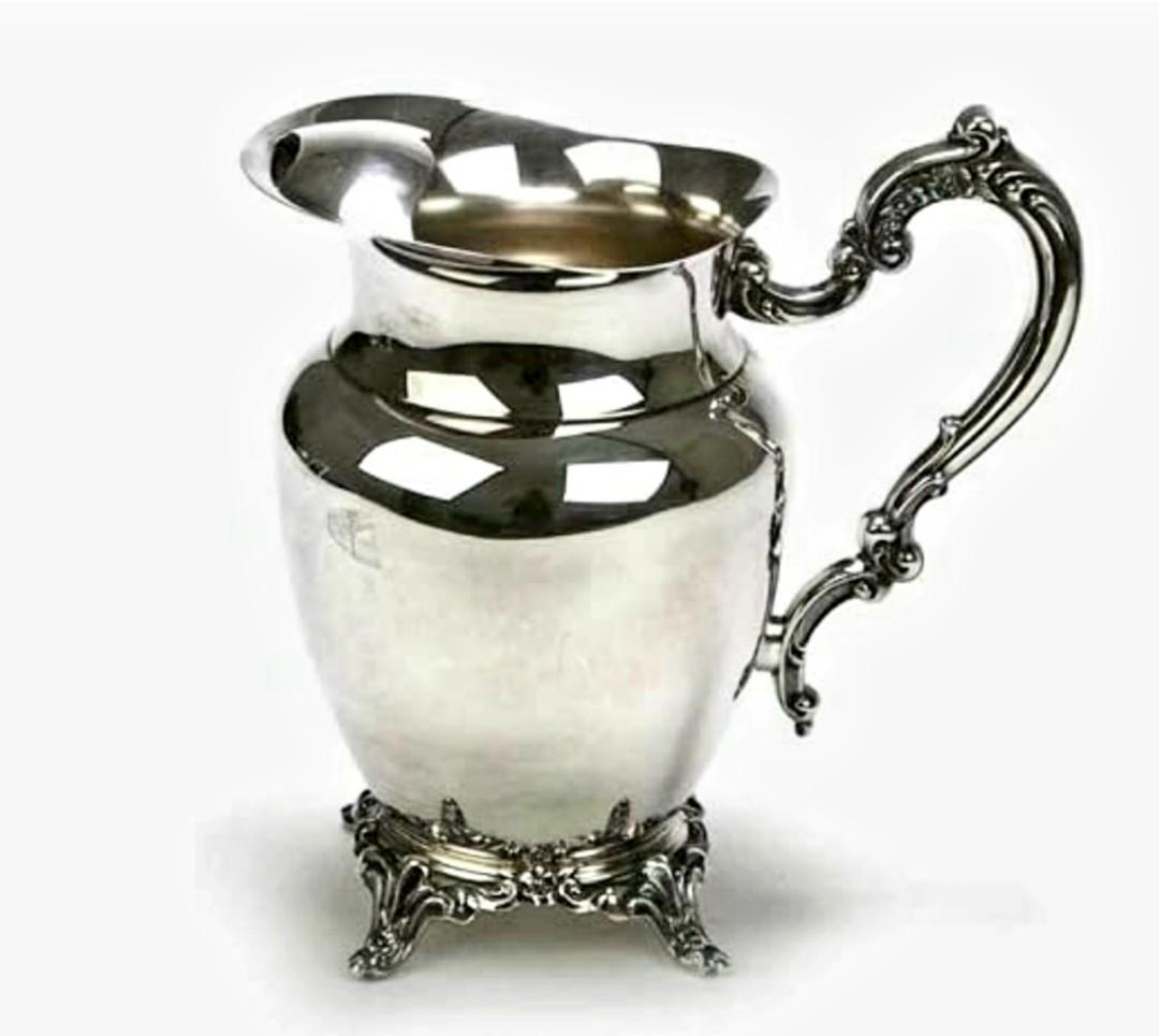 Oneida silver-plated beverage pitcher, Furniture & Home Living ...