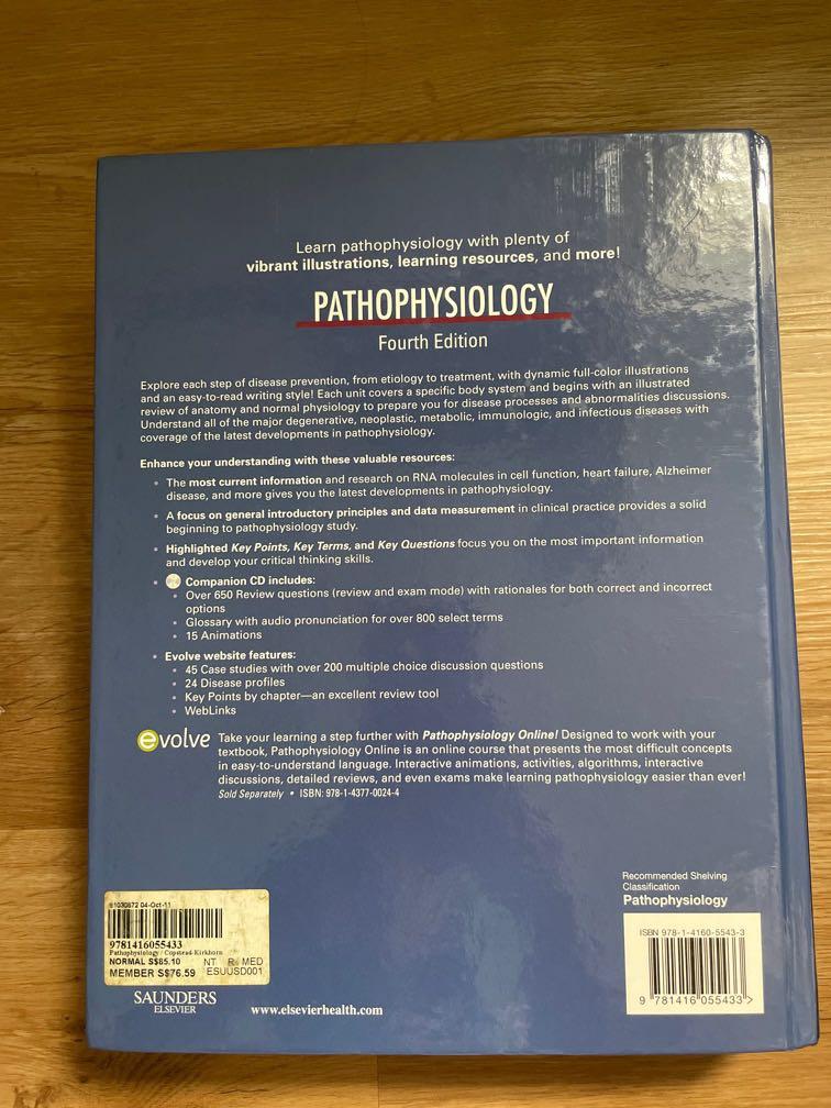 Pathophysiology 4th edition, Hobbies & Toys, Books & Magazines ...