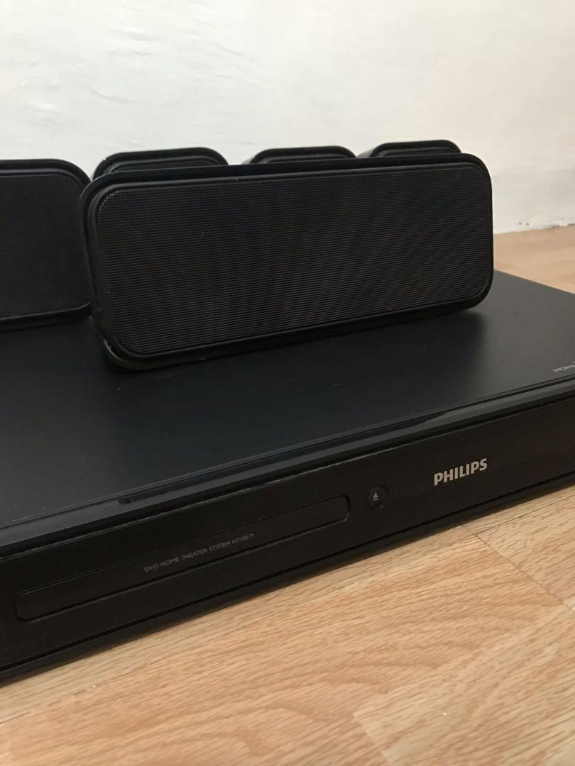 Philips DVD Player Surround Sound System, Audio, Soundbars, Speakers & Amplifiers on Carousell