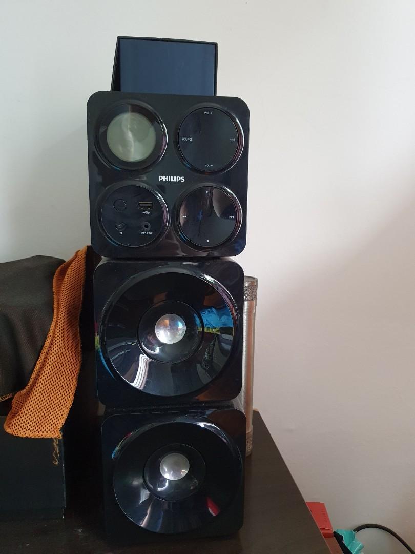 PHILIPS MUSIC SYSTEM PLAYER,Cube micro sound system DCM1075/98, Audio ...