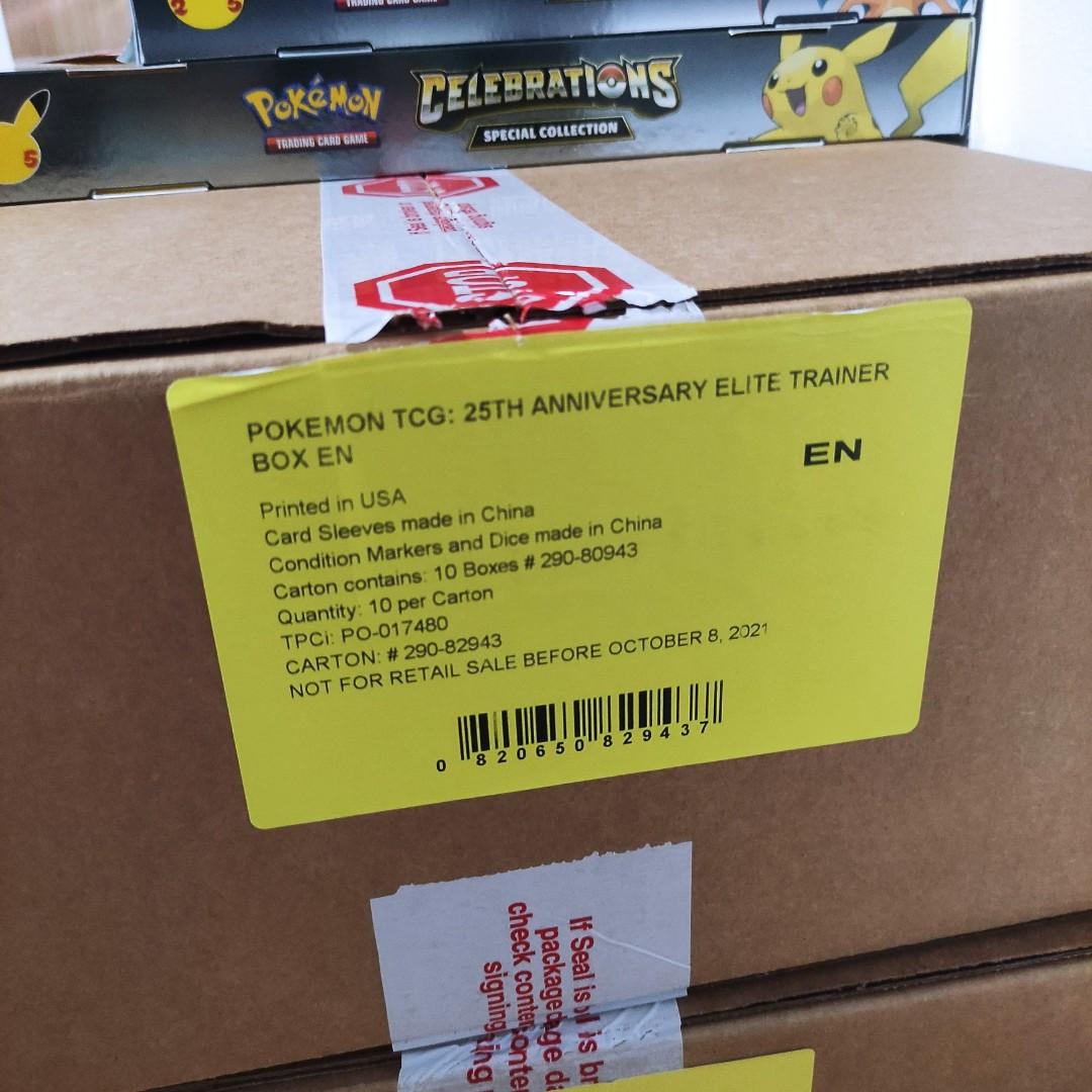 Pokemon 25th anniversary ETB Case, Hobbies & Toys, Toys & Games on ...