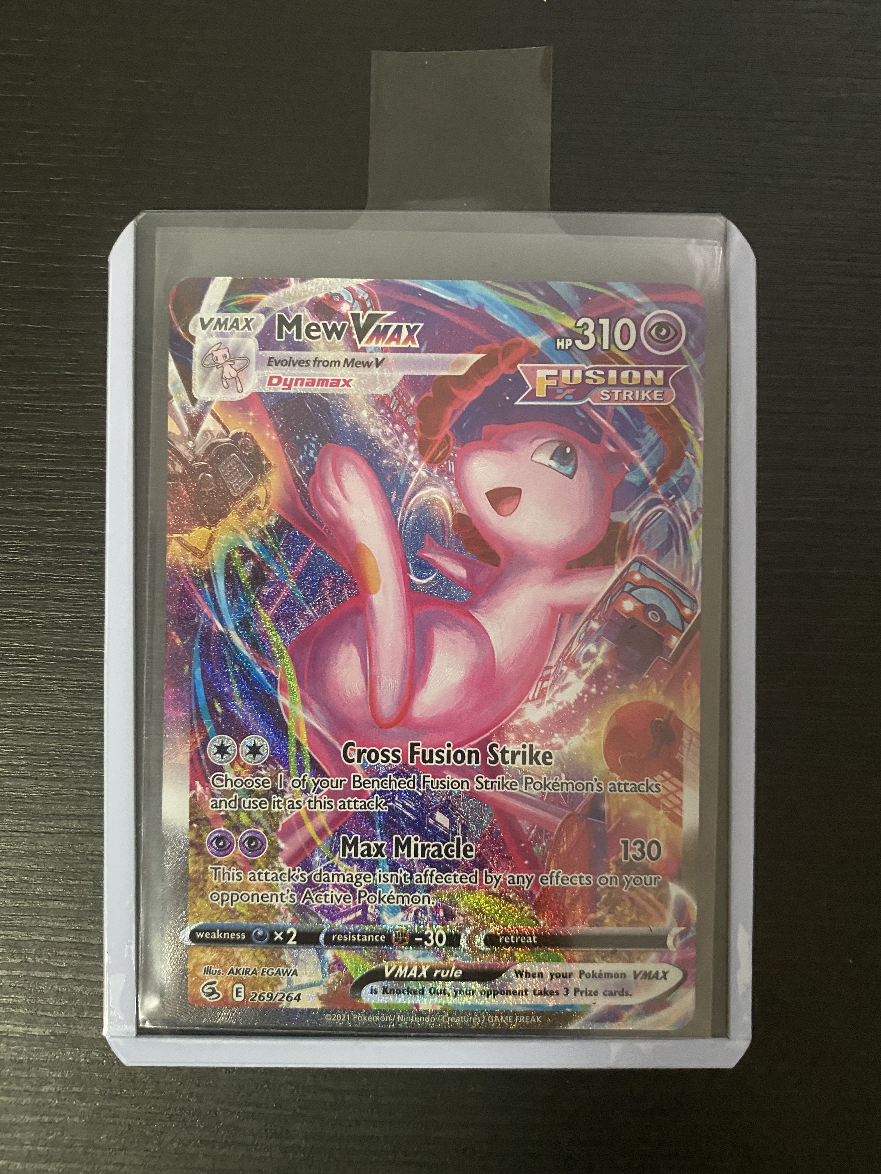 Pokemon Fusion Strike Mew Vmax AA (Alternate Art), Hobbies & Toys, Toys & Games on Carousell