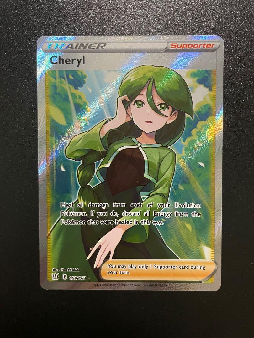 Pokemon TCG Cheryl - 159/163 - Full Art Ultra Rare Sword & Shield ...