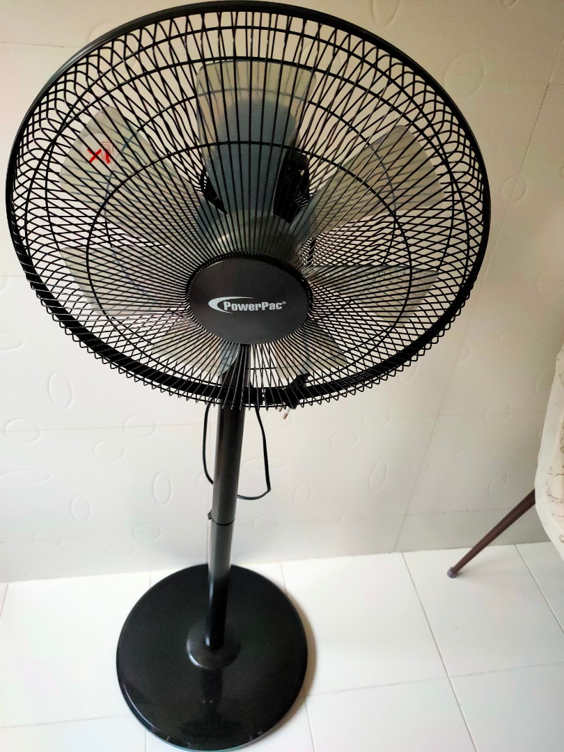 Powerpac Stand Fan, Furniture & Home Living, Lighting & Fans, Fans on ...