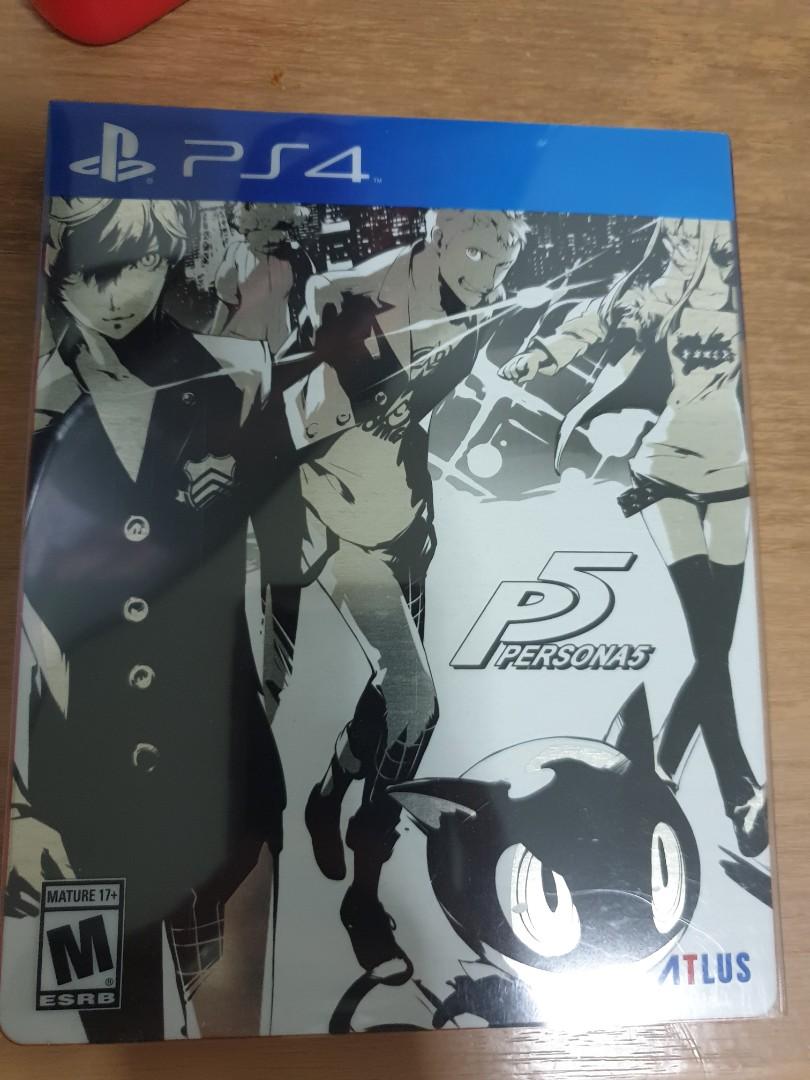 PS4 P5 Persona 5 Steelcase, Video Gaming, Video Games, PlayStation on ...