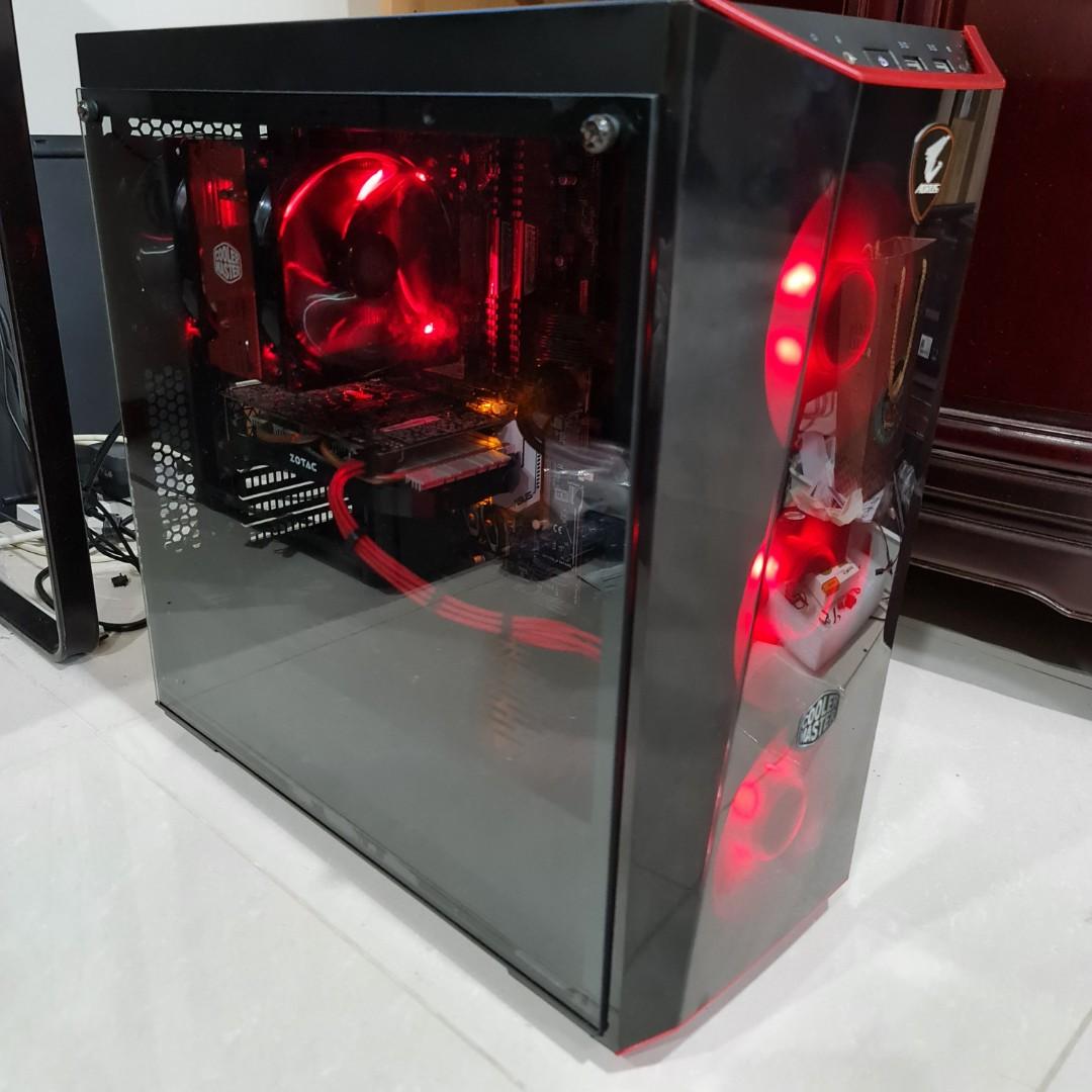 Red Gaming PC, Computers & Tech, Desktops on Carousell