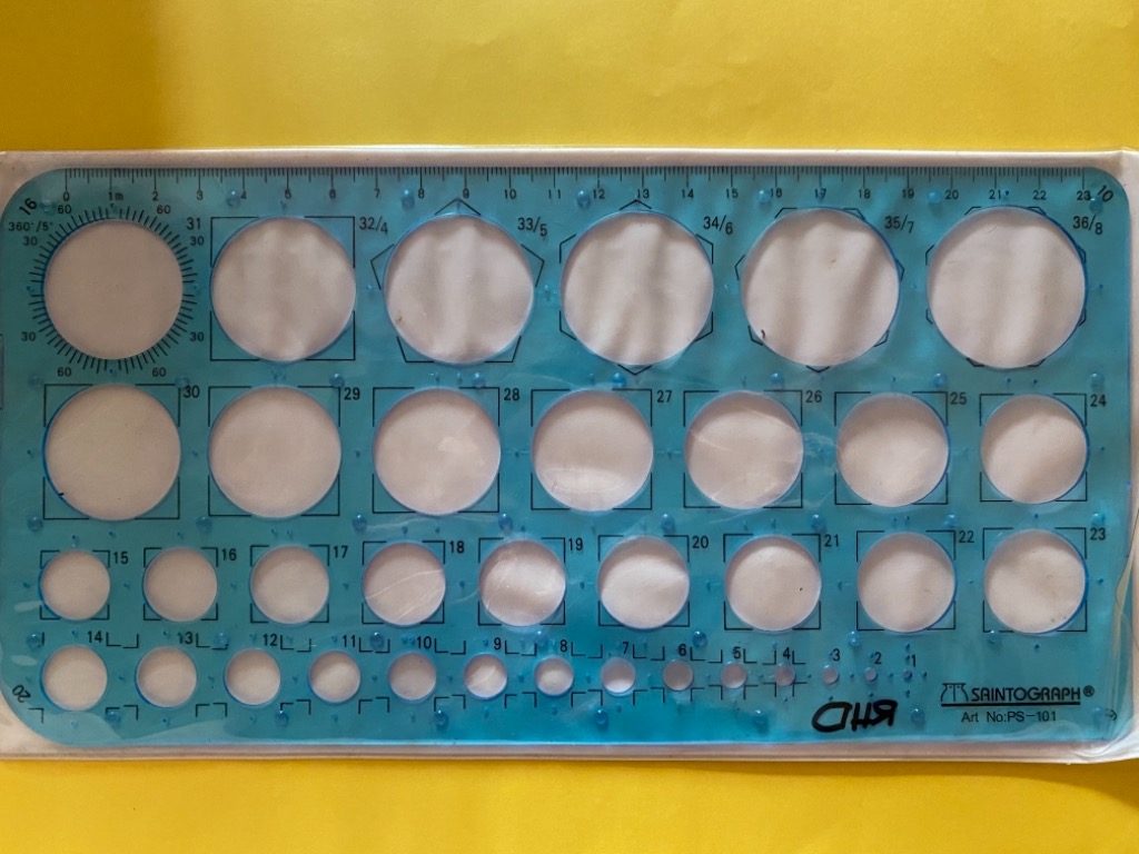 Saintograph Circle Template, Hobbies & Toys, Stationery & Craft, Craft Supplies & Tools on Carousell