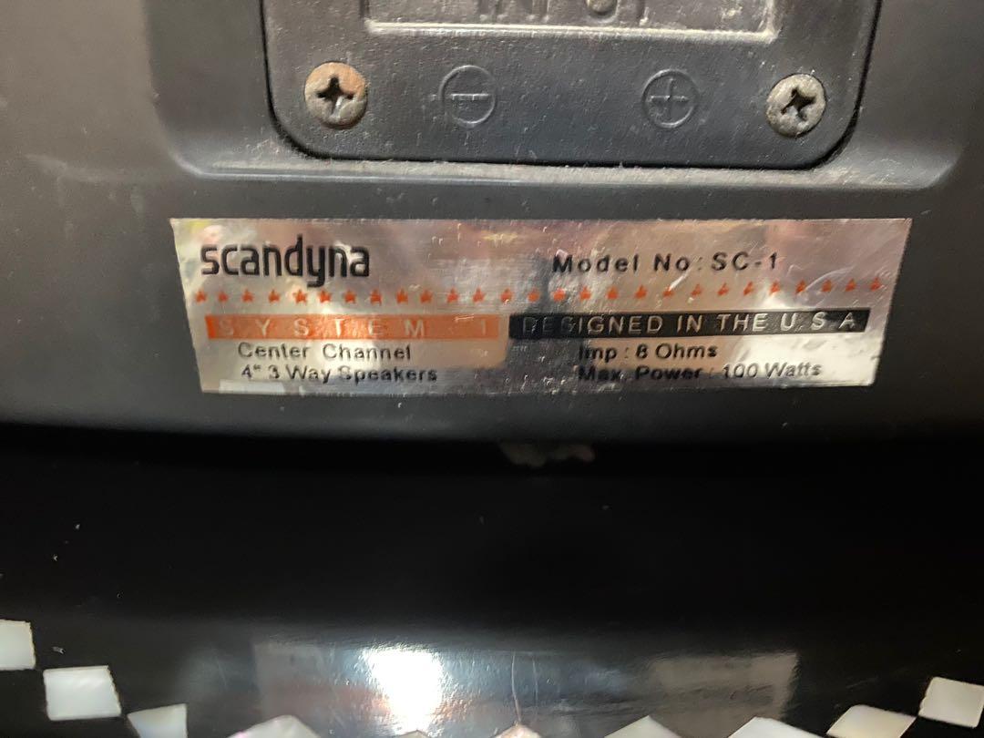 Giving away: Scandyna System Center Channel 4” 3 way Speakers, Audio ...
