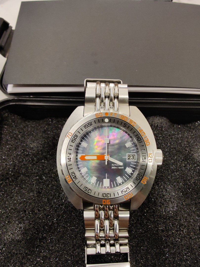 Seestern doxa mop dial watch, Men's Fashion, Watches & Accessories ...