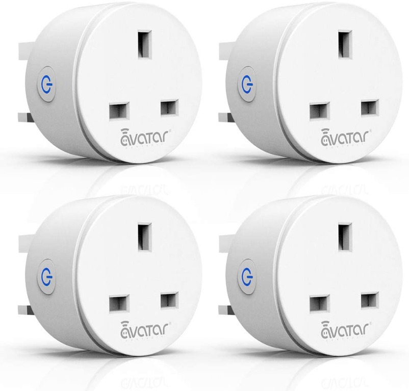 Smart Plug WiFi Alexa Plugs Mini Outlet Wireless Socket 4 Pack Works ...
